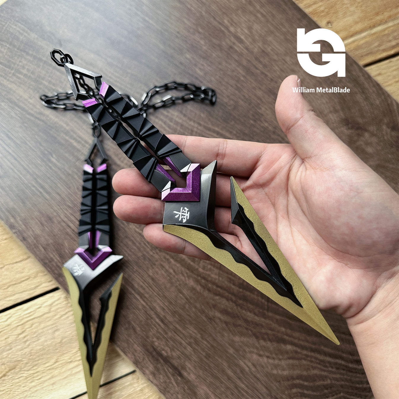22CM/8.6" Metal Kuronami no Yaiba Life Size Replica In Real Life ...