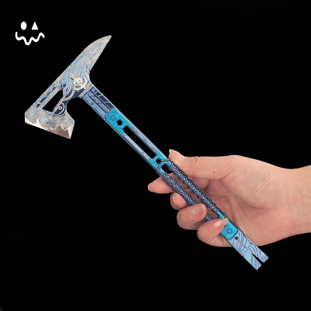 45CM/17.7" Delta Force Black Sea Tactical Axe Metal Replica ...