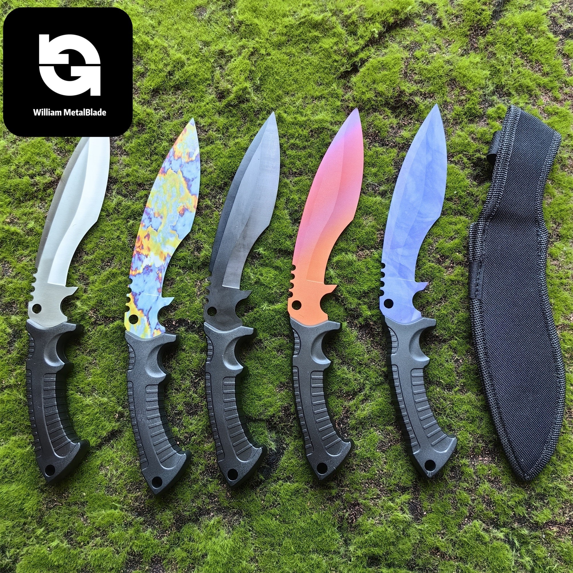 28cm/11'' GO Game Blunt Blades Kukri Knife Props – WilliamMetalBlade