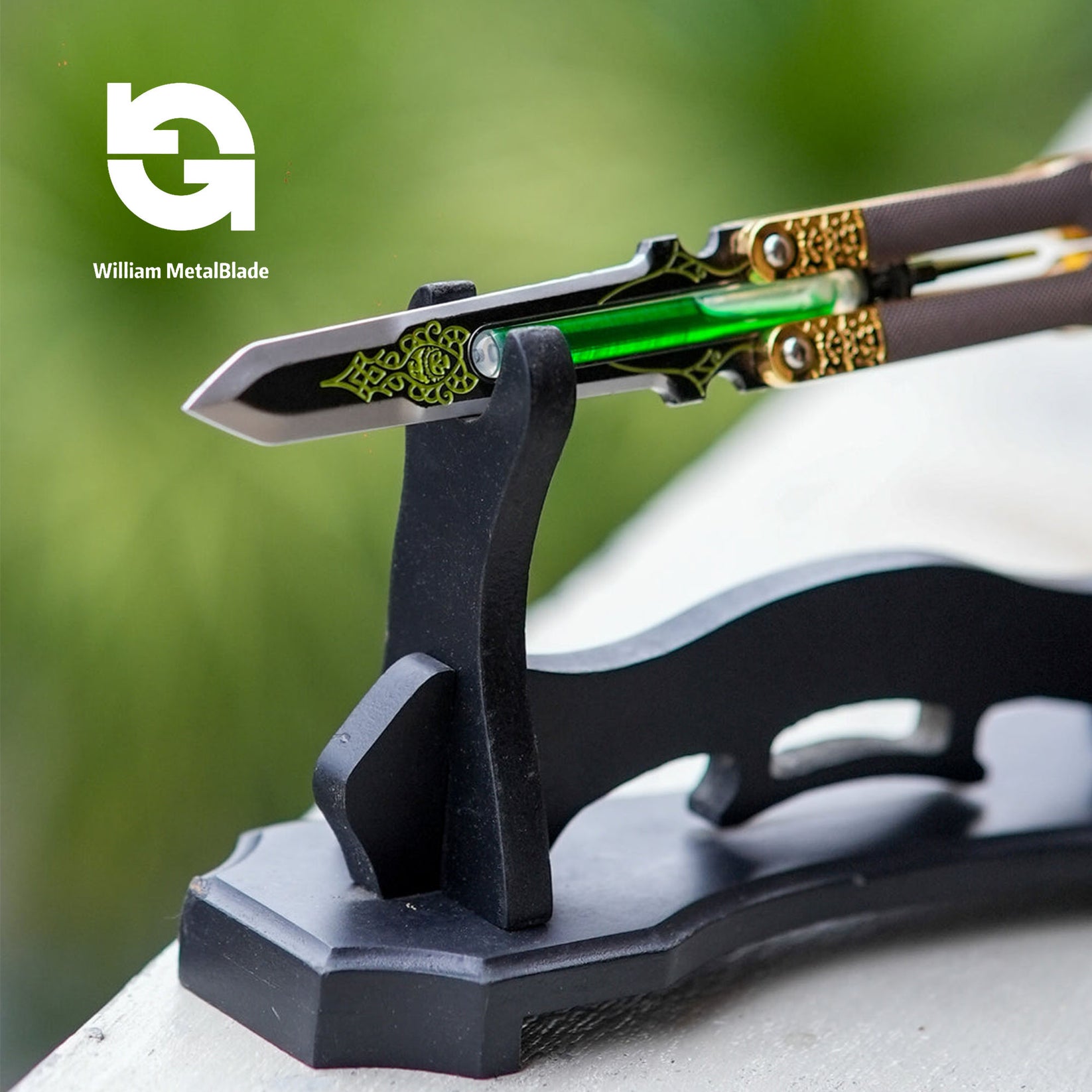 Metal Octane Heirloom V3 Real Liquid Tube Craft Balisong Replica ...