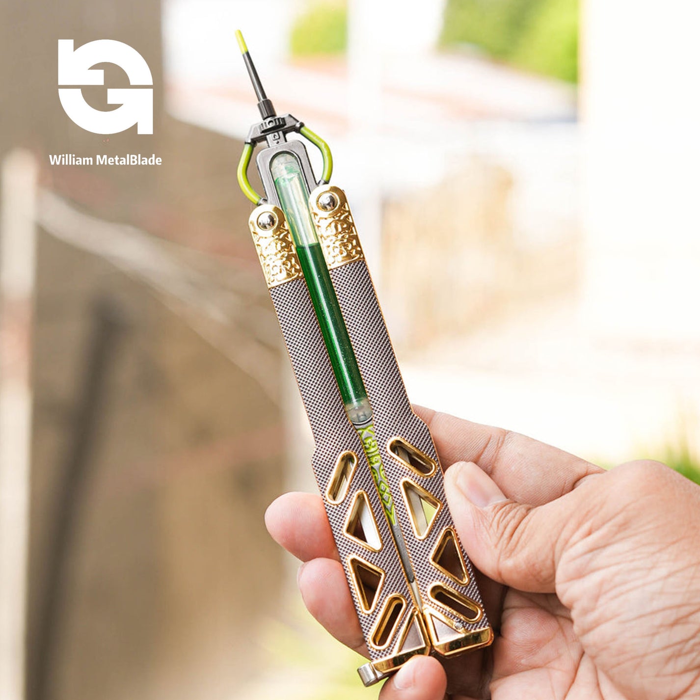 Metal Octane Heirloom V3 Real Liquid Tube Craft Balisong Replica ...