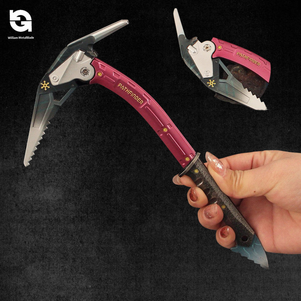 Arena Breakout Winter Ice Pickaxe Foldable Sickle Metal Replica A Pair ...