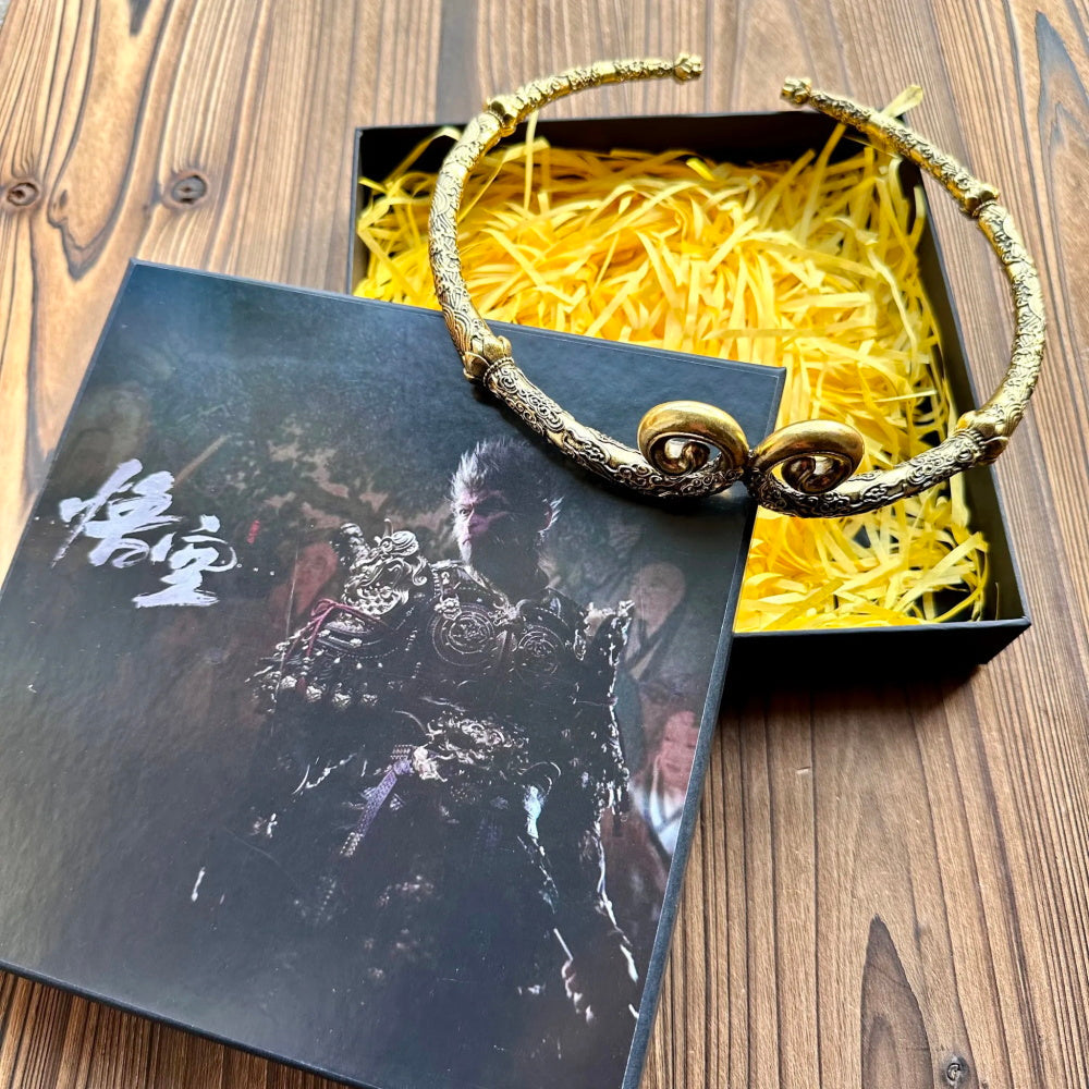Black Myth Wukong Metal Fandom 1:1 Scale Headband Magic Tight Spell ...