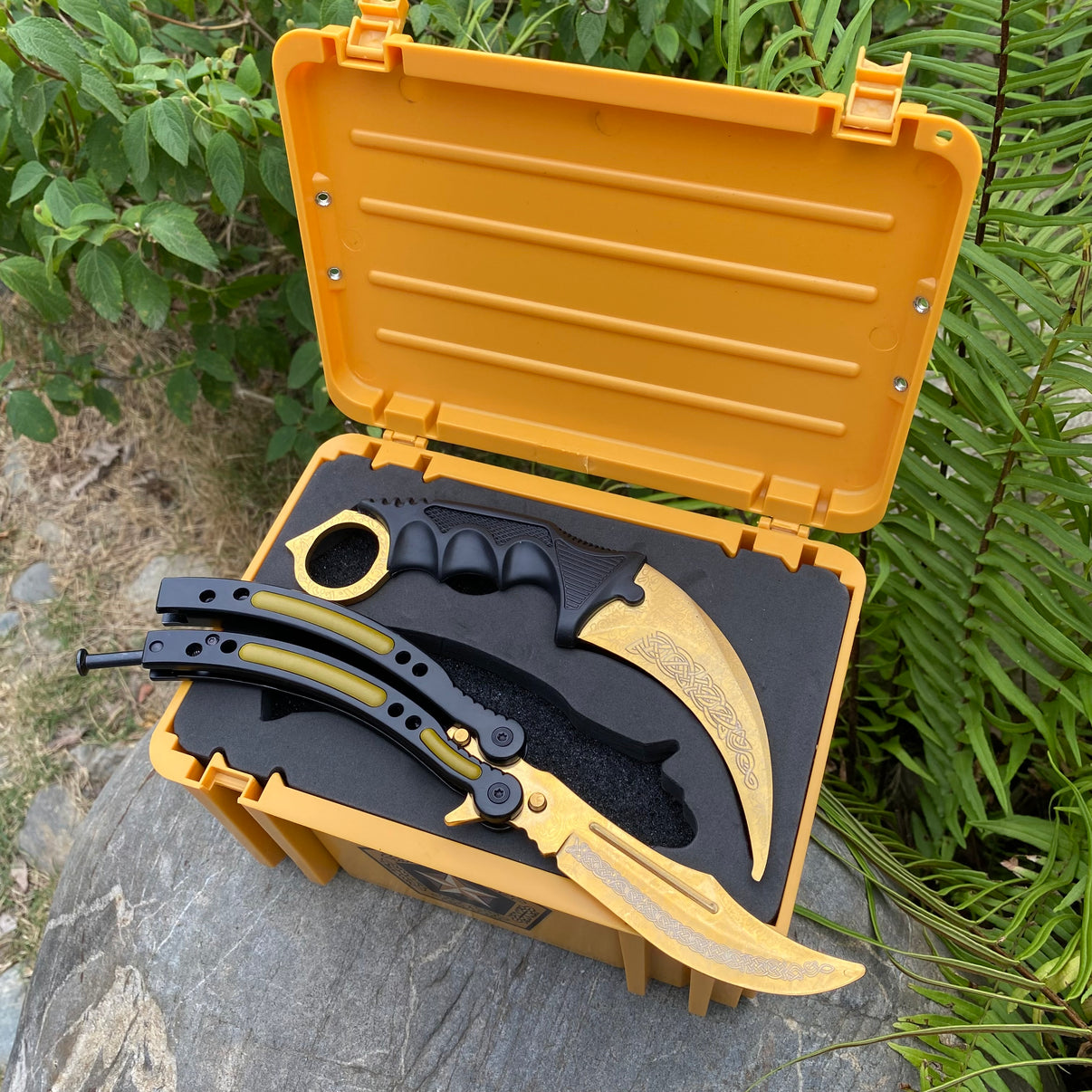 Lore Blunt Blade Karambit Trainer & Balisong Trainer 2 in 1 Pack Gift ...