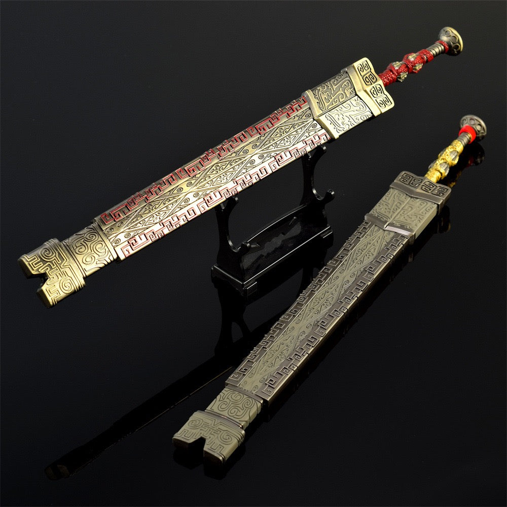 Naraka: Bladepoint Game Peripherals Ding Qin Sword Metal Craft Weapon ...