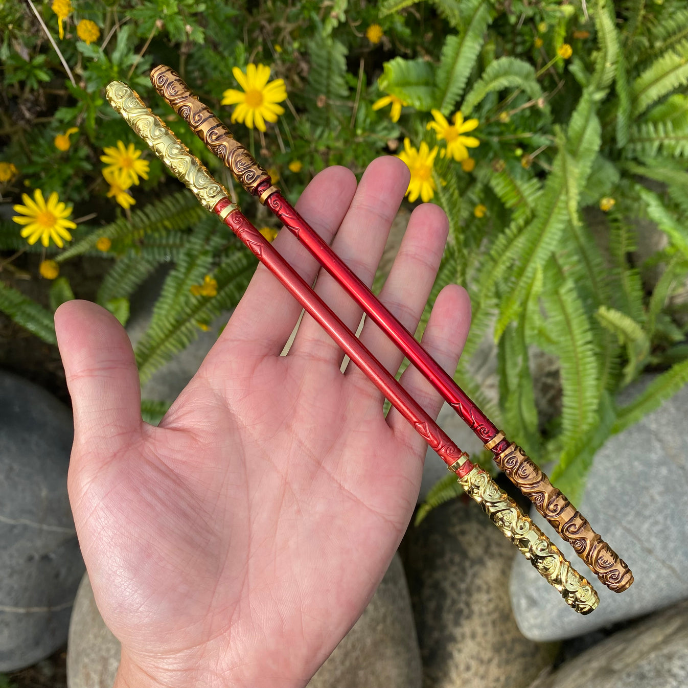 Metal Ruyi Staff Game Weapon Replica 2 In 1 Pack – WilliamMetalBlade