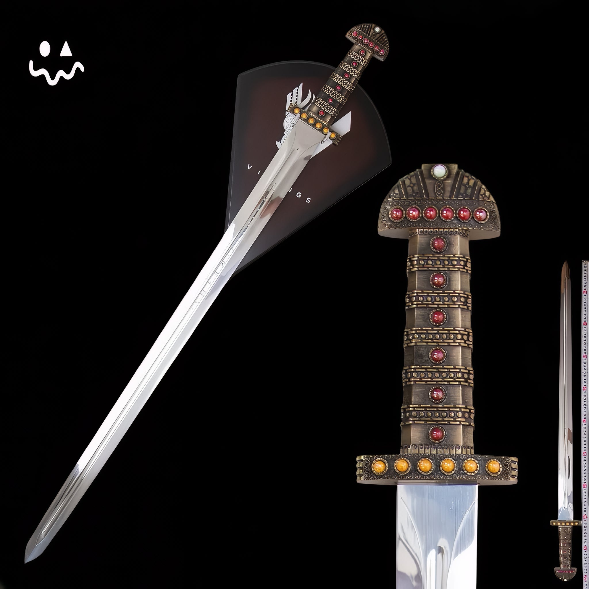 Viking Sword of Ragnar Lothbrok Life-size Metal Replica – WilliamMetalBlade