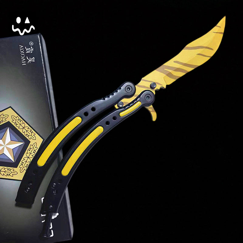 CS Balisong Blunt Blade Trainer Metal Replica Collection ...