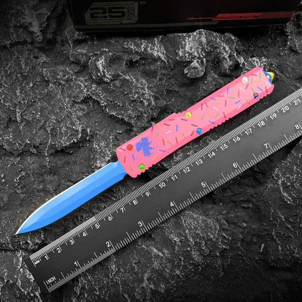 Donut EDC Self Defense OTF Knife – WilliamMetalBlade